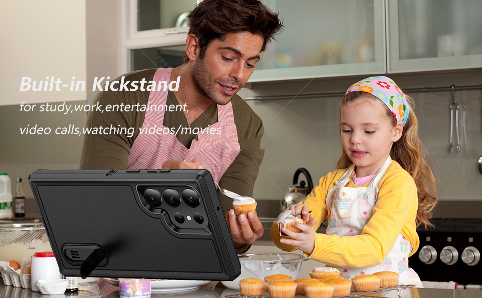 Amazon.com: Fucozan for Galaxy S24 Ultra Case S24 Ultra Case with Kickstand Case 3-Layer ...