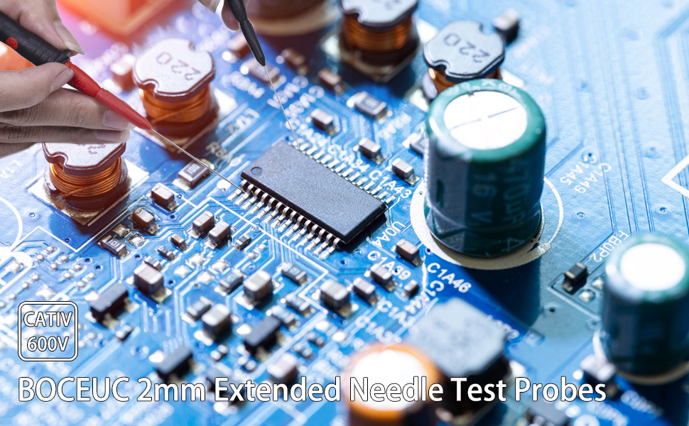 BOCEUC Back Probe Needles Non-Destructive Multimeter Test Probes, 3A ...