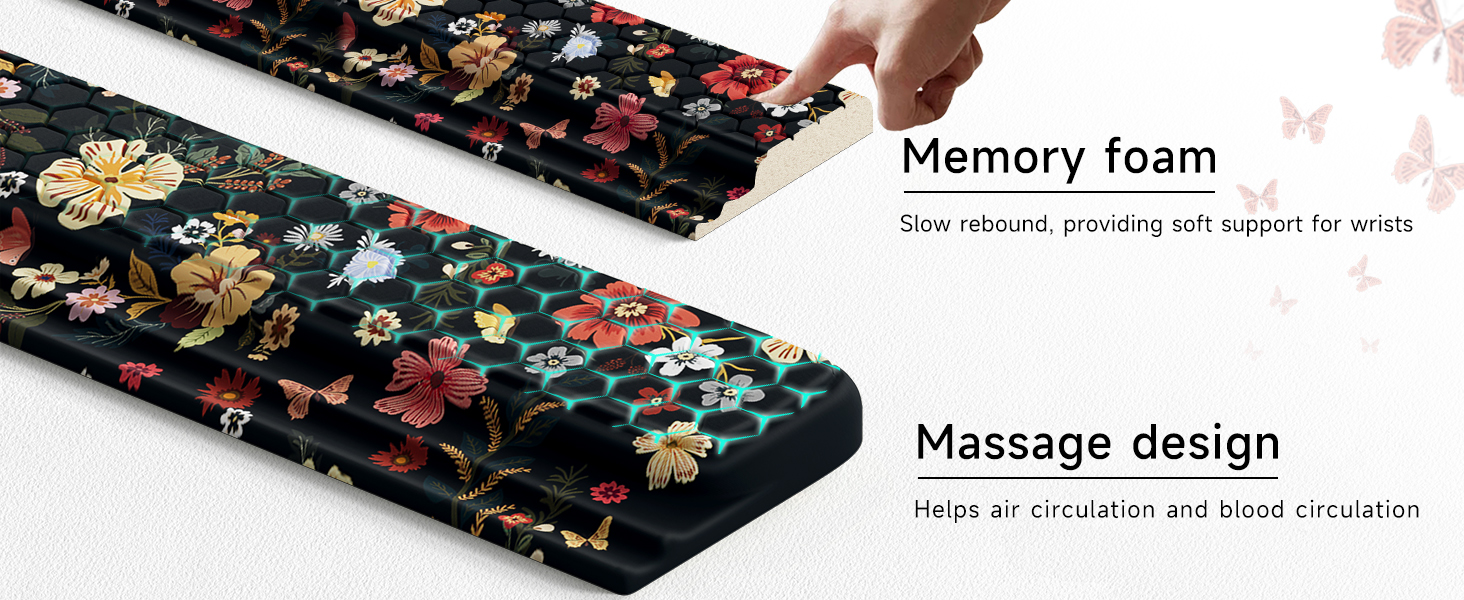 Amazon.com: HAOCOO Wrist Rest with Computer Keyboard Stand, 3-Level ...