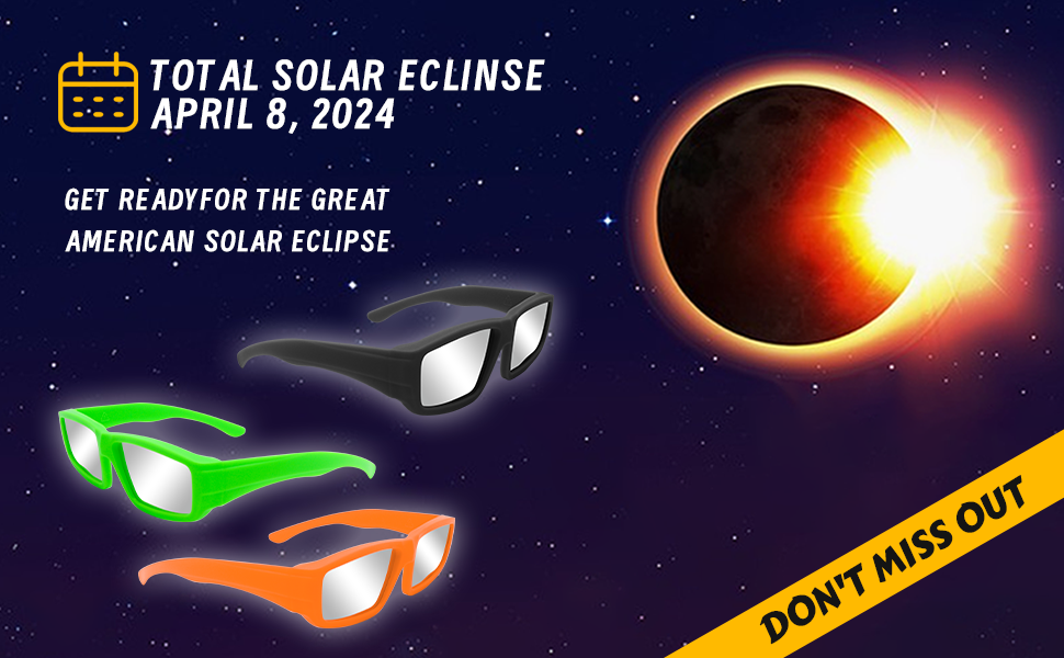 Amazon.com: CSUJEE Solar Eclipse Glasses Approved 2024,(3 Plastic+6 ...