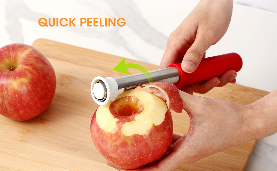 Amazon.com: Aieve 2 in 1 Apple Corer and Peeler, 2 Pack Stainless Steel ...