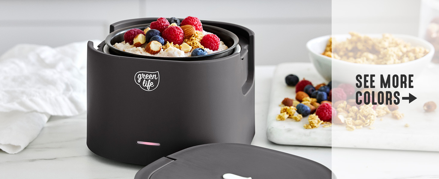 Amazon.com: GreenLife 20oz Electric Lunch Box Food & Soup Warmer, PFAS & PFOA-Free Ceramic ...