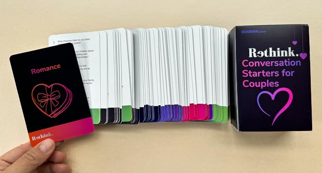 Amazon.com: QUOKKA Conversation Cards for Couples Game - Know Me Better Questions for Couples ...