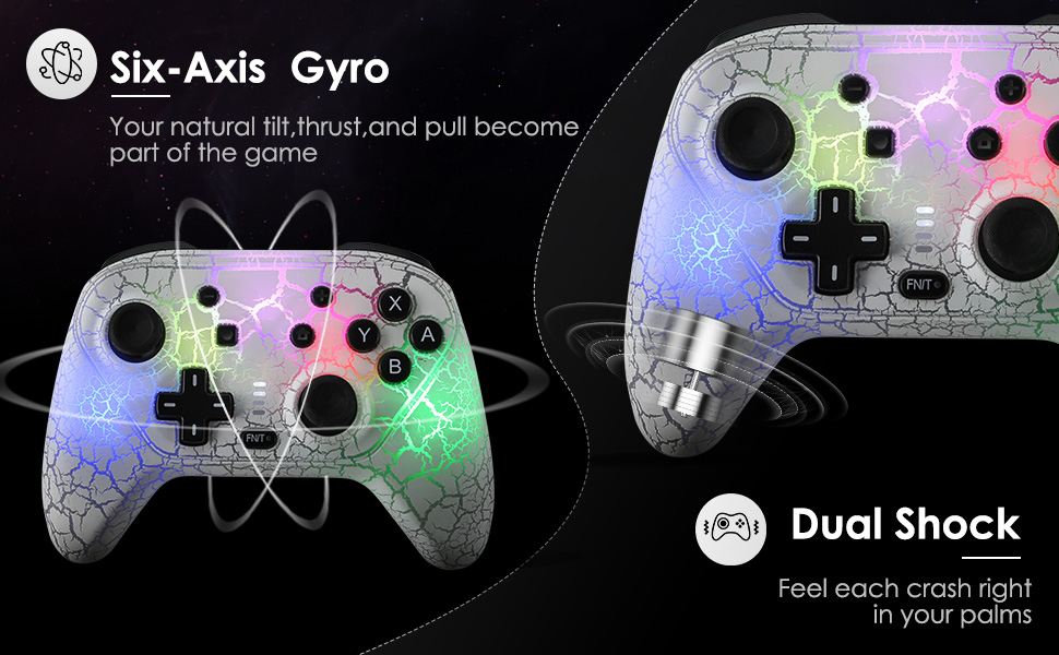 Amazon.com: HTQ LED Switch Controllers, Wireless Switch Controller for Switch/Switch Lite/Switch ...