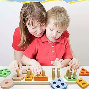 Jouet Montessori en Bois De Développement pour Enfants 1 2 3 Ans ...