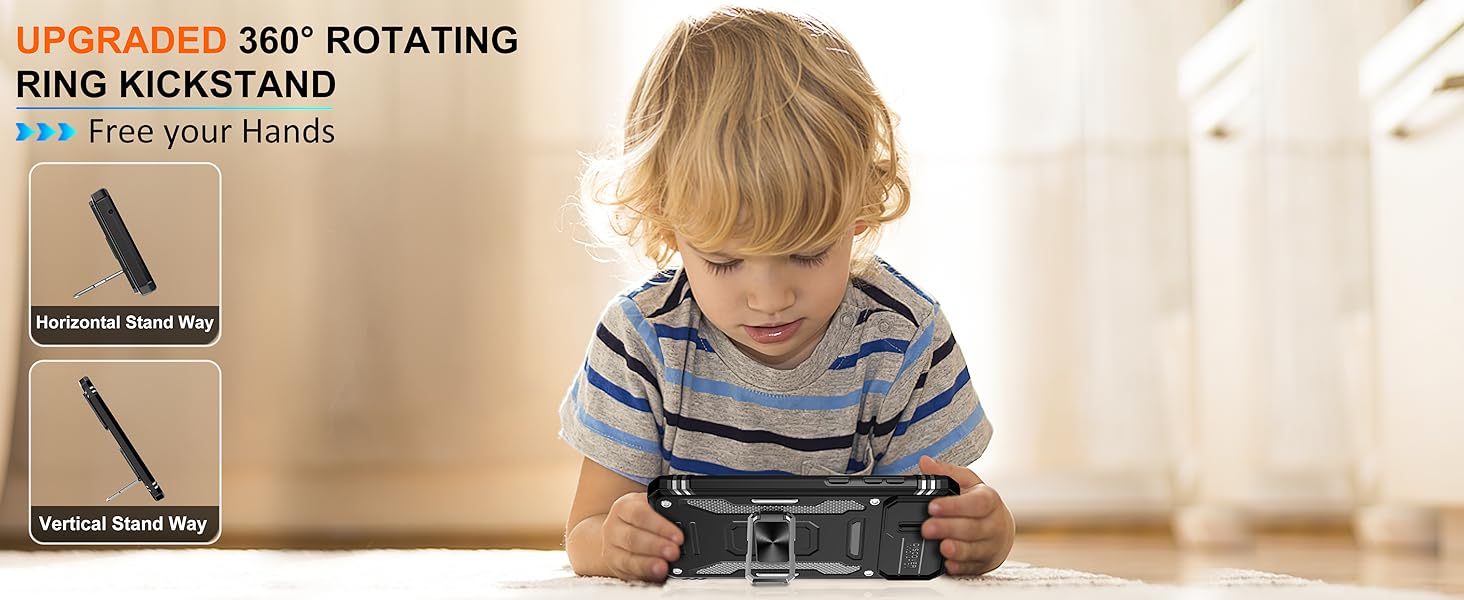 Amazon.com: Gritup for Samsung Galaxy A05 Case with Slide Camera Cover | 2-Pack HD Screen ...