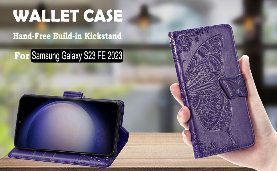 Amazon.com: for Samsung Galaxy S23 FE Phone Case Wallet,Women Flip Folio PU Leather Protective ...