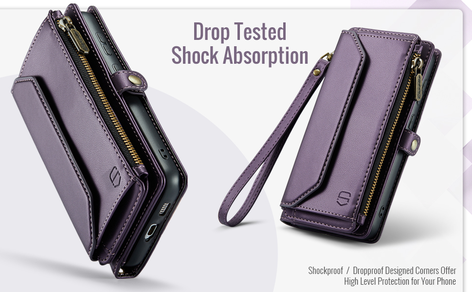 Amazon.com: Strapurs Wallet Case Compatible with Samsung Galaxy S24 Plus RFID Blocking Card ...