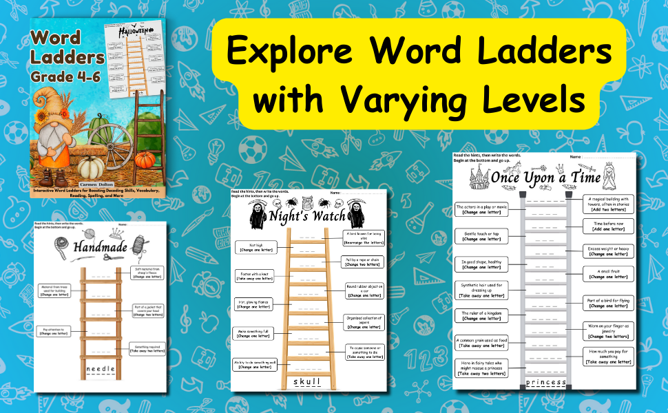 Amazon.com: Word Ladders Grade 4-6: Interactive Word Ladders for ...