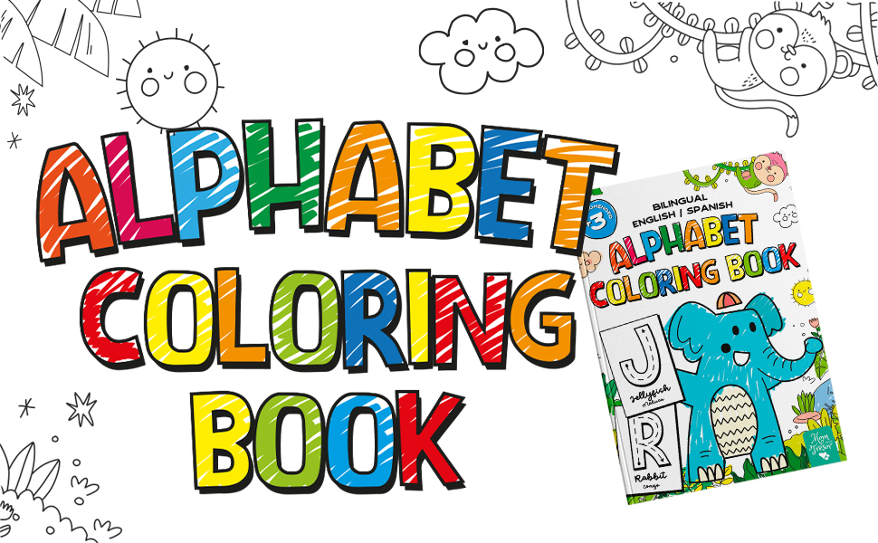 Amazon.com: Alphabet Coloring Book - Bilingual English/Spanish ...