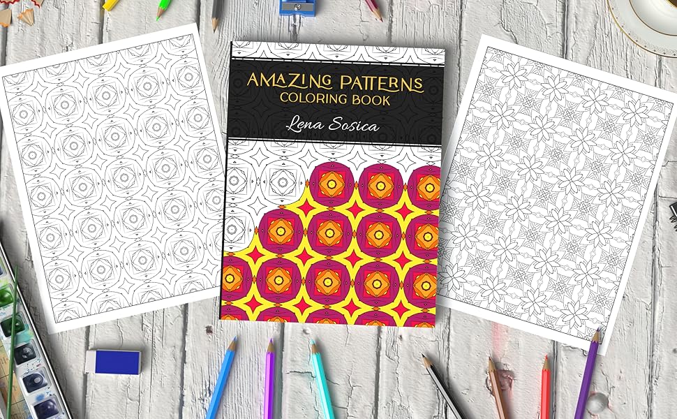 Amazon.com: Amazing Patterns Coloring Book: Discover Tranquility - Adult Coloring Book for ...