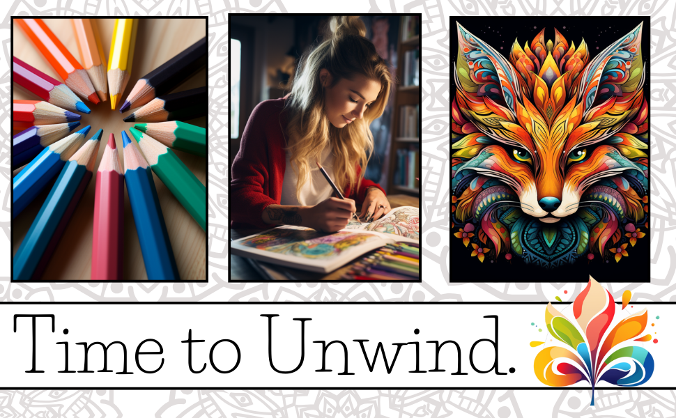 Amazon.com: Mandala Adult Coloring Book Animal Mandalas: Exotic animals ...