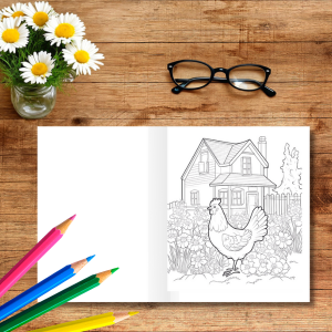 Amazon.com: Cottage Core Coloring Book: For Adults -50 Cozy Country Scenes to Color For Stress ...