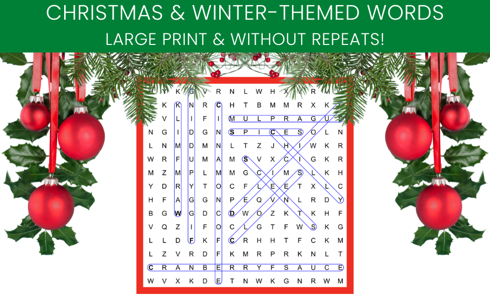 Christmas Word Search for Kids: A Cheerful Christmas Word Search ...
