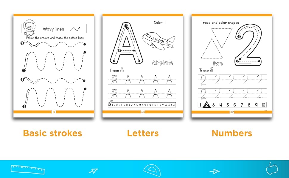 Big Letter Tracing: First learn to write tracing for toddlers and ...