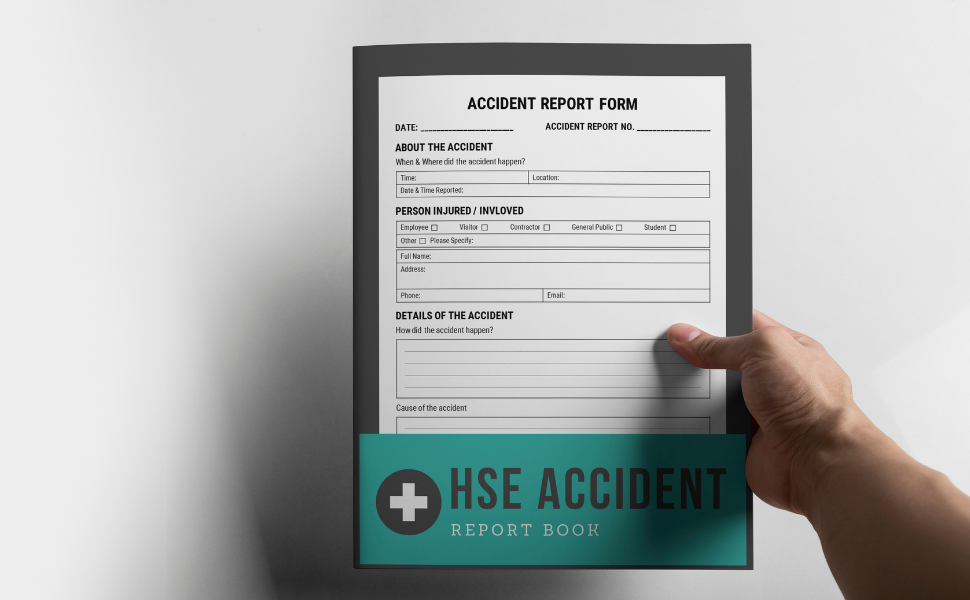HSE Accident Report Book: Accident & Incident Log Book for Workplaces & Schools | Health And ...