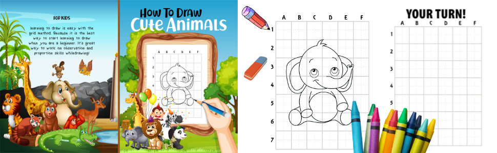 How to Draw Animals: Simple and Easy to Learn Step-by-Step Cute Drawing ...