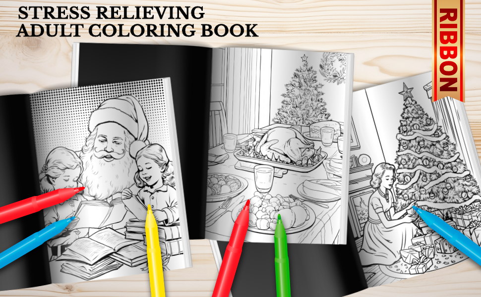 Amazon.com: Old Fashioned Christmas Coloring Book for Adults: 50 ...