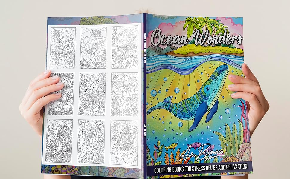 Amazon.com: Ocean Wonders Coloring Book: An Adult Coloring Book ...