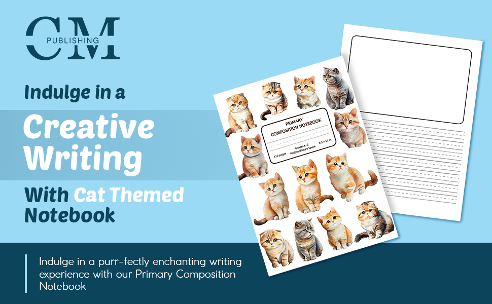 Amazon.com: Primary Composition Notebook: Cat Lover, Dotted Midlines and Picture Space ...