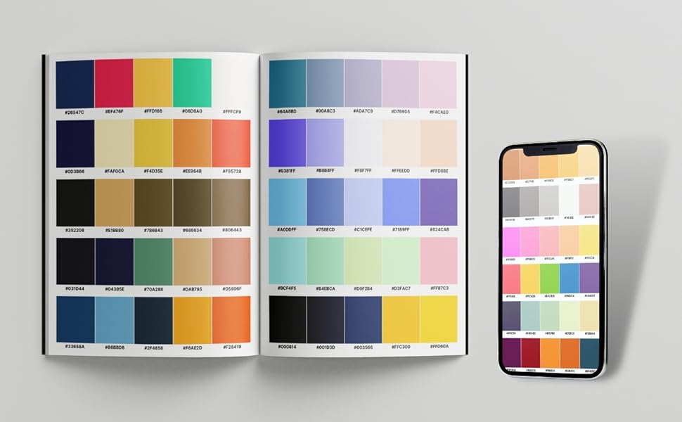 Color Palette Book: 205 Color Schemes, Inspiration for Graphic ...