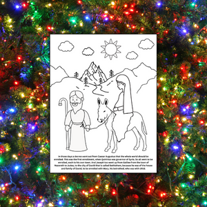Nativity Coloring Book for Kids: Catholic Christmas Coloring Book with ...