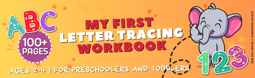 Large ABC and 123 Learning My First Big Tracing Workbook for Kids ...