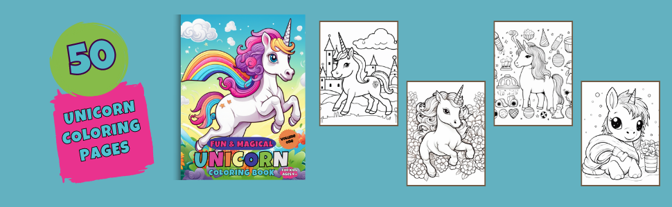 Fun & Magical Unicorn Coloring Book: Adorable and Entertaining Coloring ...