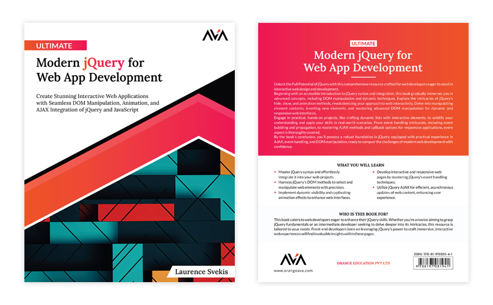 Ultimate Modern Jquery For Web App Development Create Stunning Interactive Web Applications