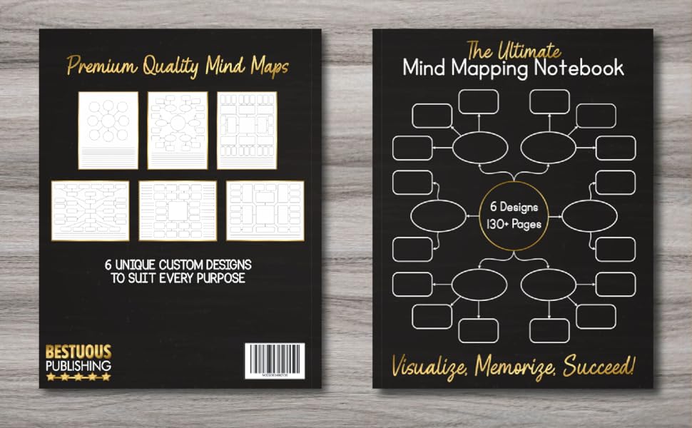 The Ultimate Mind Mapping Notebook: Blank Mind Map Template Workbook to Improve Memory and Focus ...