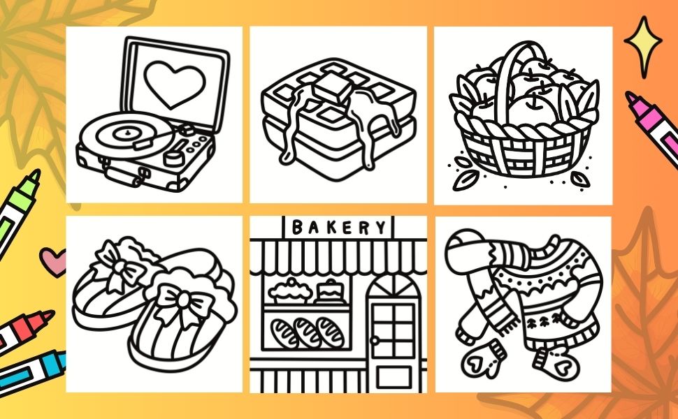 Amazon.com: Cozy Bold and Easy Coloring Book: 50 Charmingly Simple Hand ...