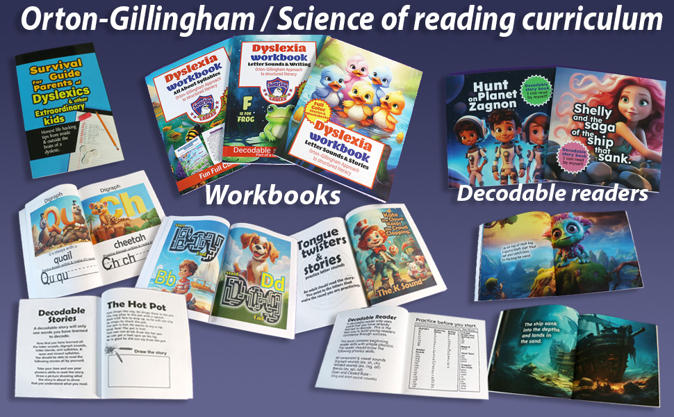 Dyslexia Workbook All about syllables: Orton-Gillingham approach to ...