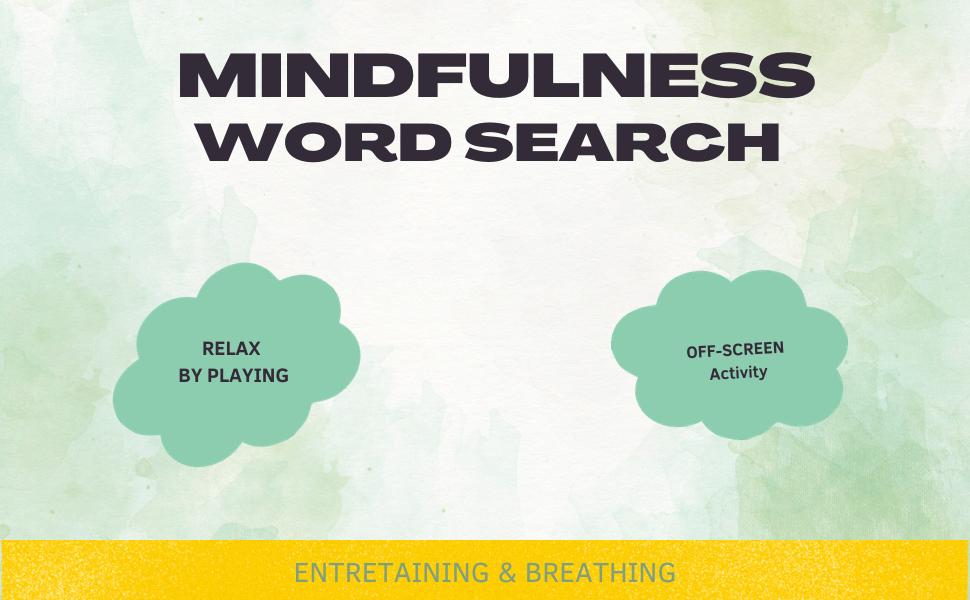 Mindfulness Word Search: Mindful Escapes: Unwind with 100 Word Search ...