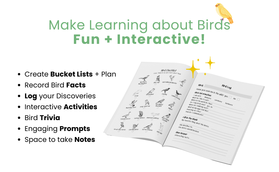 Bird Watching Nature Journal - Bird Research Log - Homeschool Bird Unit ...