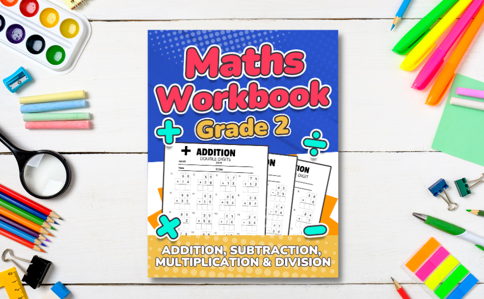 Maths Workbook Grade 2 | Addition, Subtraction, Multiplication and ...