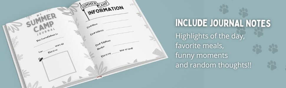 My Summer Camp Journal: A Summer Camp Journal for Girls & Boys with ...