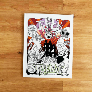 Amazon.com: Trick or Treat: Halloween | Coloring Book for Adults | for ...