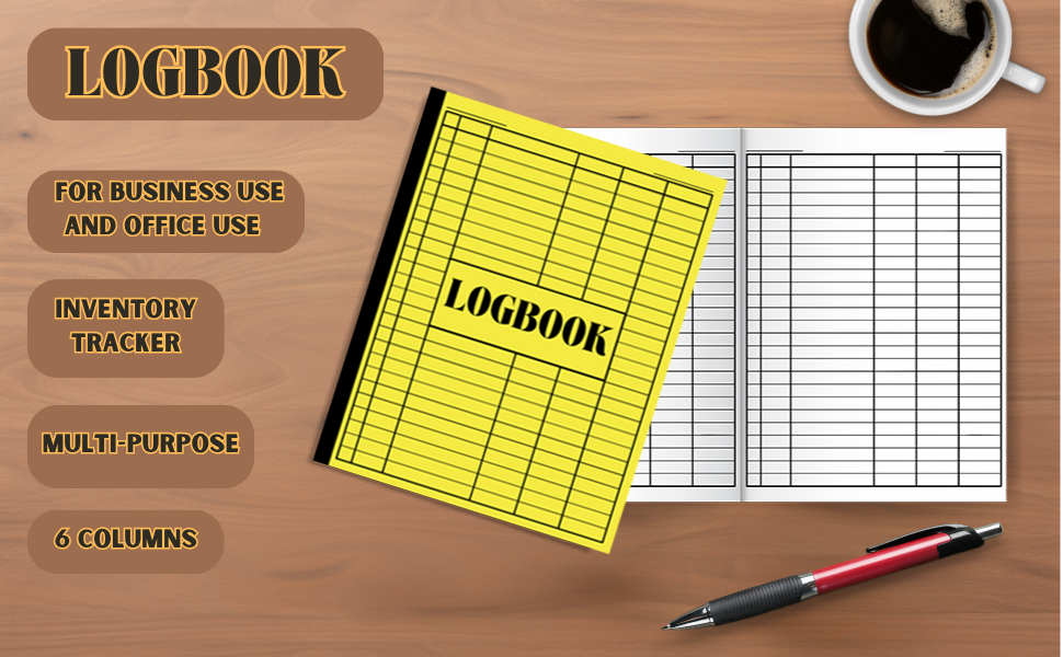 Amazon.com: Logbook: Multipurpose Large and Simple With 6 Columns to ...