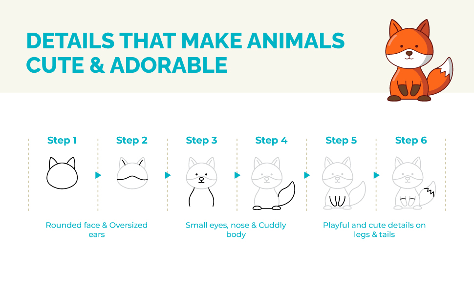 Amazon.com: How to Draw Animals for Kids Ages 4-8: Learn to Draw 50 ...