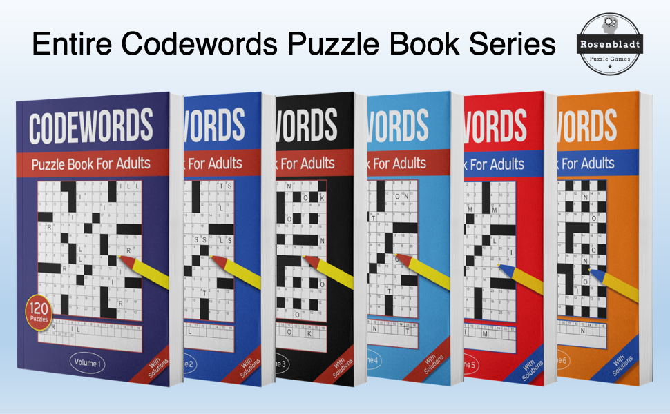 Codewords Puzzle Book For Adults: Code Breaker Puzzle Book With 120 Codeword Puzzles For Adults ...