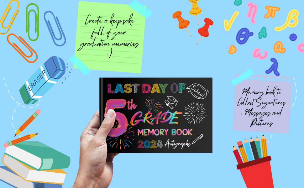 Amazon.com: 5th grade memory book last day autographs: For fifth ...
