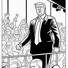 Amazon.com: Donald Trump Coloring Book: 50+ Coloring Pages of the 45th ...