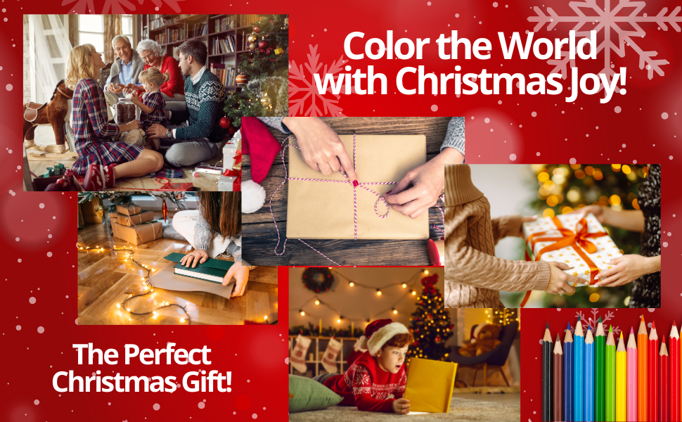 Christmas Coloring Book for Kids: 50 Easy-to-Color, Simple, Fun Holiday ...