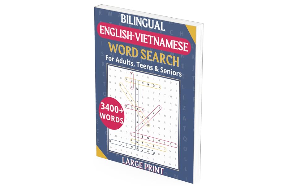 Bilingual English-Vietnamese Word Search for Adults, Teens, and Seniors ...