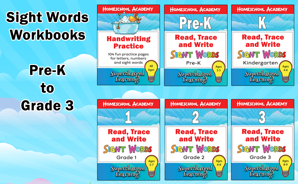 Amazon.com: Sight Words Pre-K: A Pre-K workbook for Kids Age 3-5 for ...