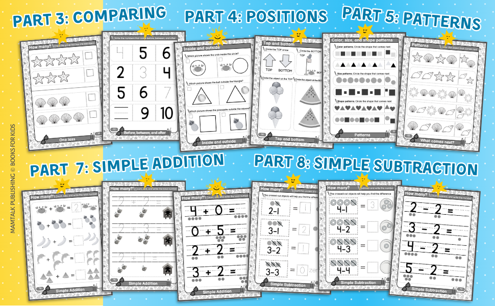 Amazon.com: Preschool to Kindergarten Summer Bridge Math Activities ...