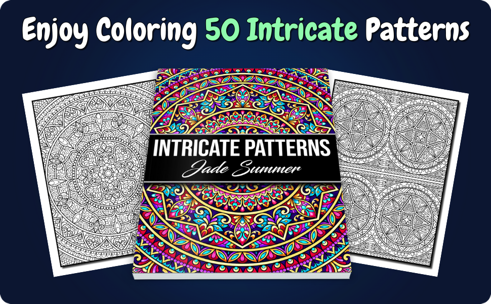 Intricate Patterns: An Adult Coloring Book with 50 Detailed Pattern ...