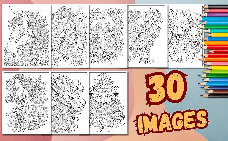 Amazon.com: Mythical Creatures Coloring Book: Explore the Amazing World of Fantasy Animals and ...