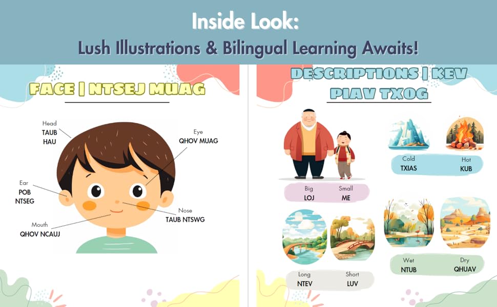 Learn Hmong For Kids: Bilingual Hmong & English Language Learning Book ...