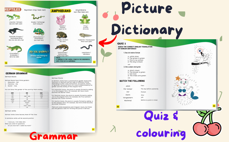 German English Picture Dictionary: Learn Over 500+ German Words ...